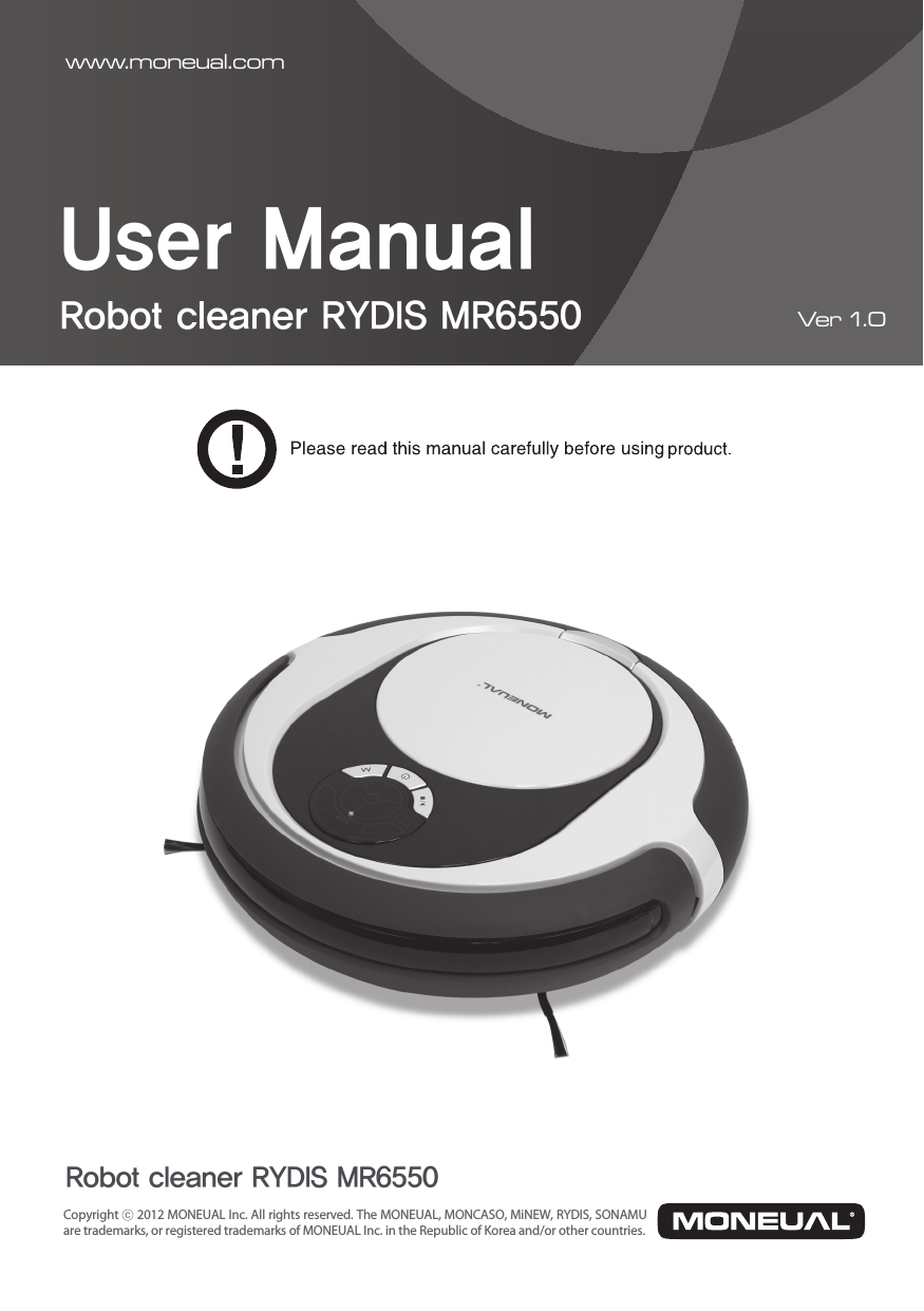 Moneual MR6550 Robot Cleaner Discussion and FAQ Manual