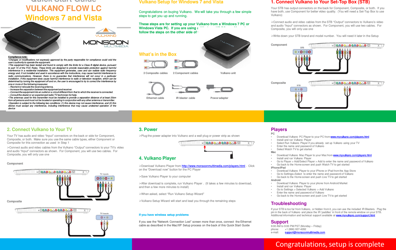 Monsoon Multimedia VULKANO-LC Video streaming box User Manual
