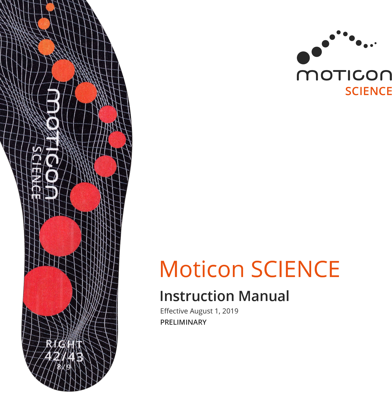 Moticon ReGo INSOLE3 Sensor insole User Manual