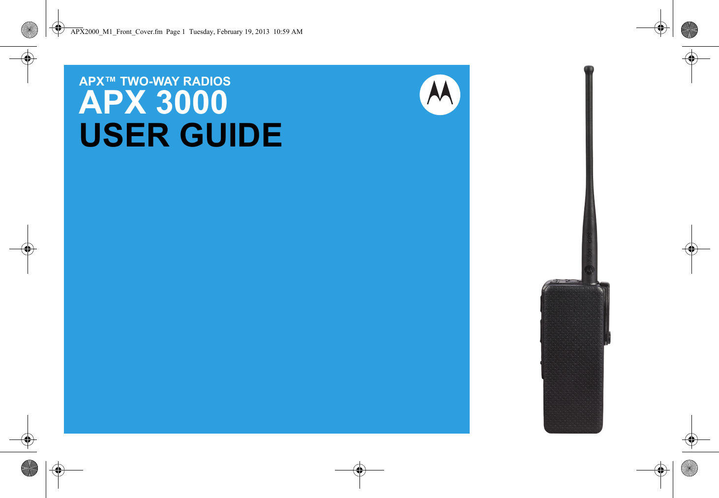Motorola Solutions 89FT3830 Portable 2-Way Radio User Manual APX 3000 ...