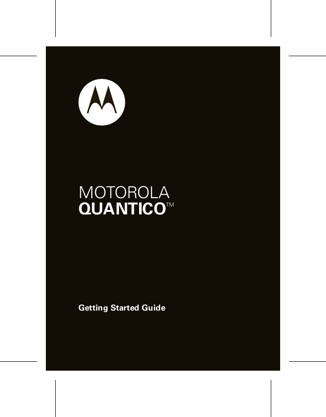 Motorola Quantico Metro Pcs Getting Started Guide MetroPCS English/Span GSG