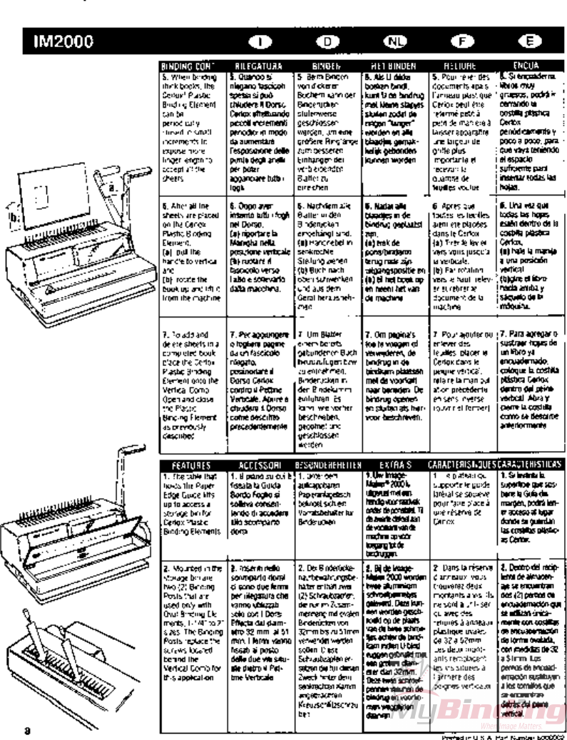 MyBinding Gbc Image Maker 2000 Users Manual User