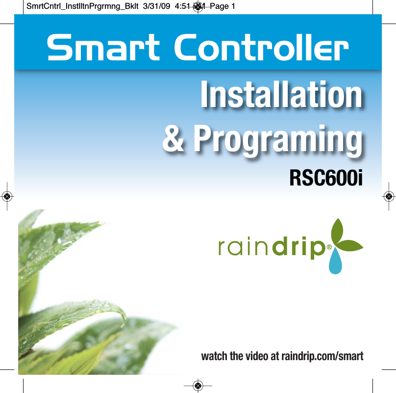 NDS RSC600I CONTROLLER User Manual Layout 1
