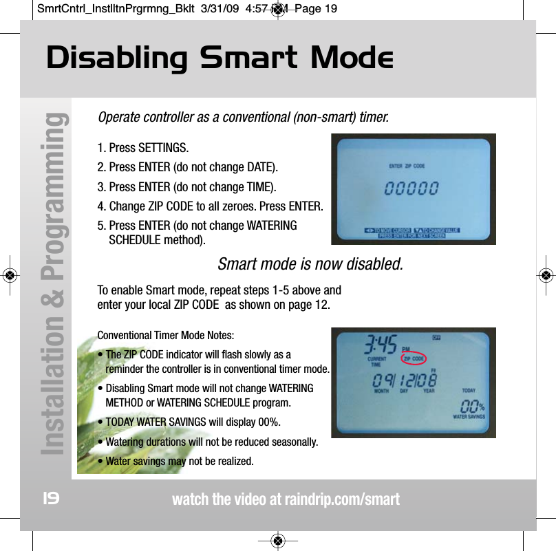 NDS RSC600I CONTROLLER User Manual Layout 1