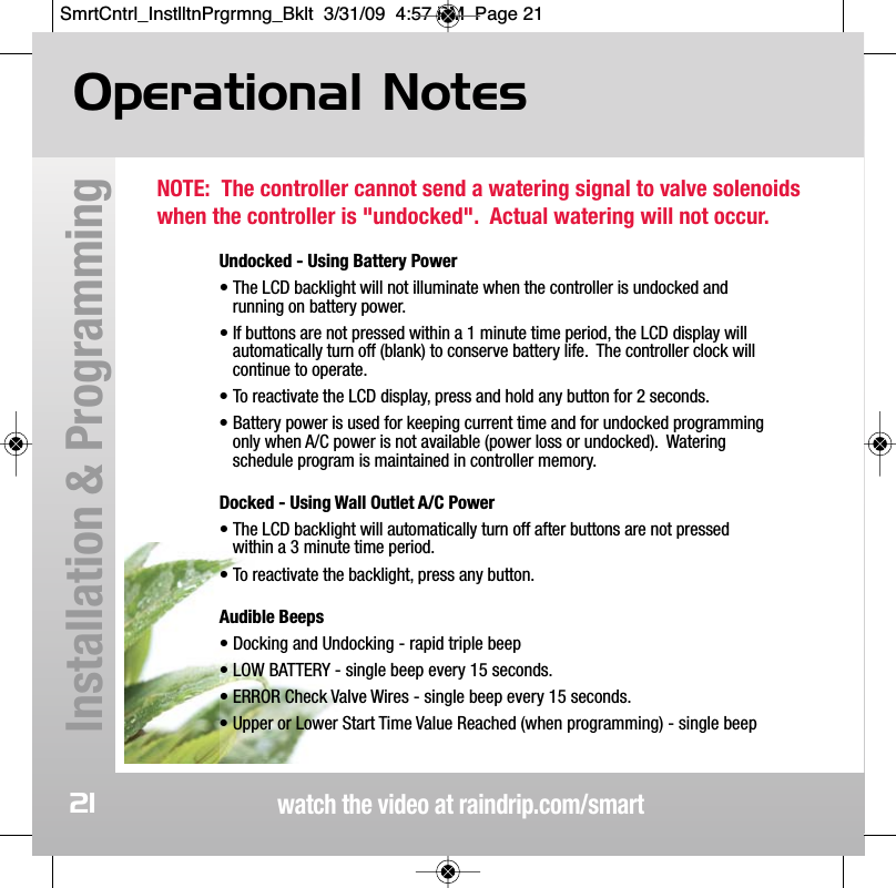 NDS RSC600I CONTROLLER User Manual Layout 1