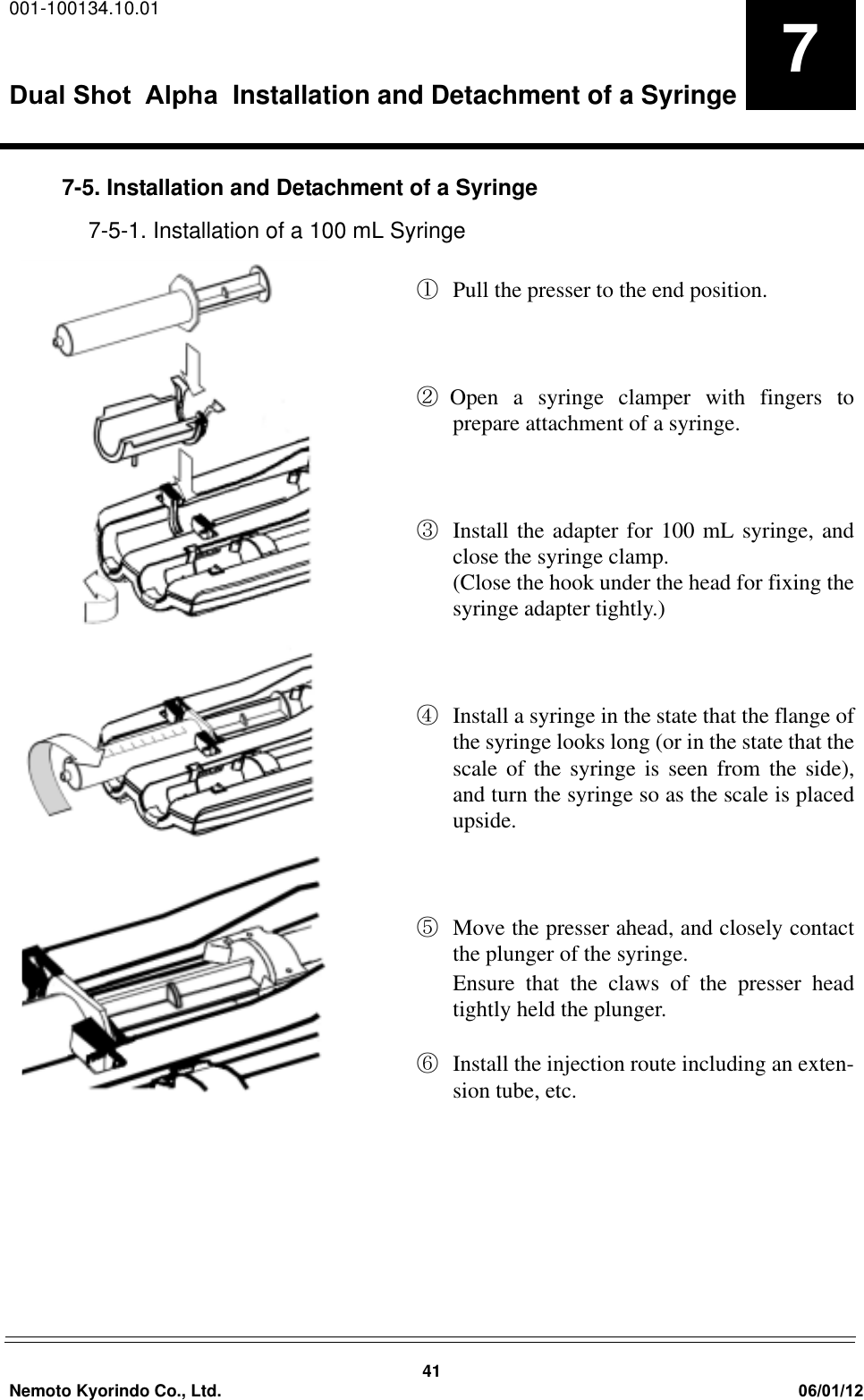 NEMOTO KYORINDO 0001 Dual Shot Alpha User Manual