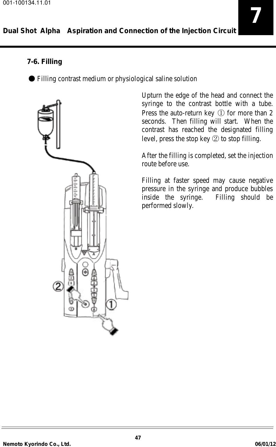 NEMOTO KYORINDO 0001 Dual Shot Alpha User Manual