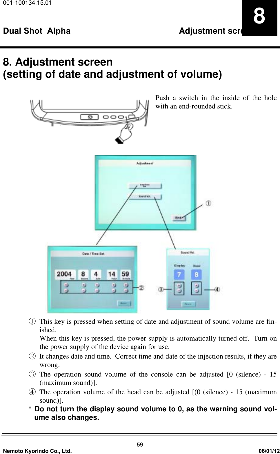 NEMOTO KYORINDO 0001 Dual Shot Alpha User Manual