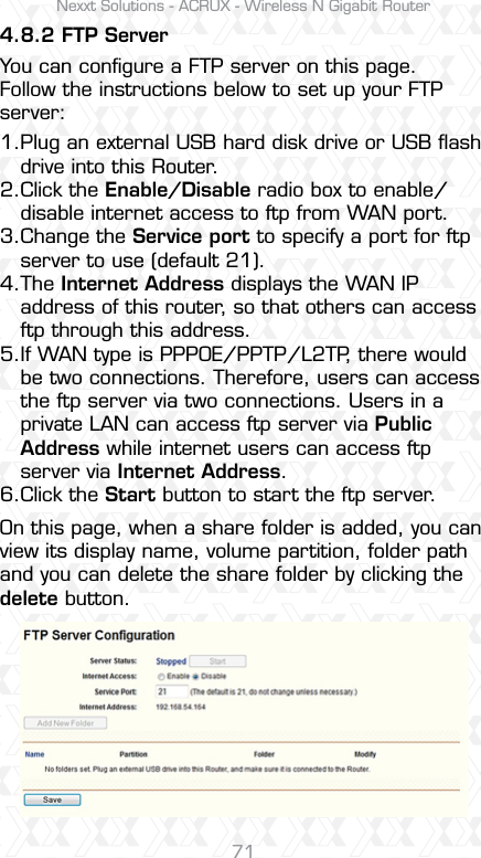NEXXT SOLUTIONS ARN03304U1 300Mbps Wireless N Gigabit Router Model No ...