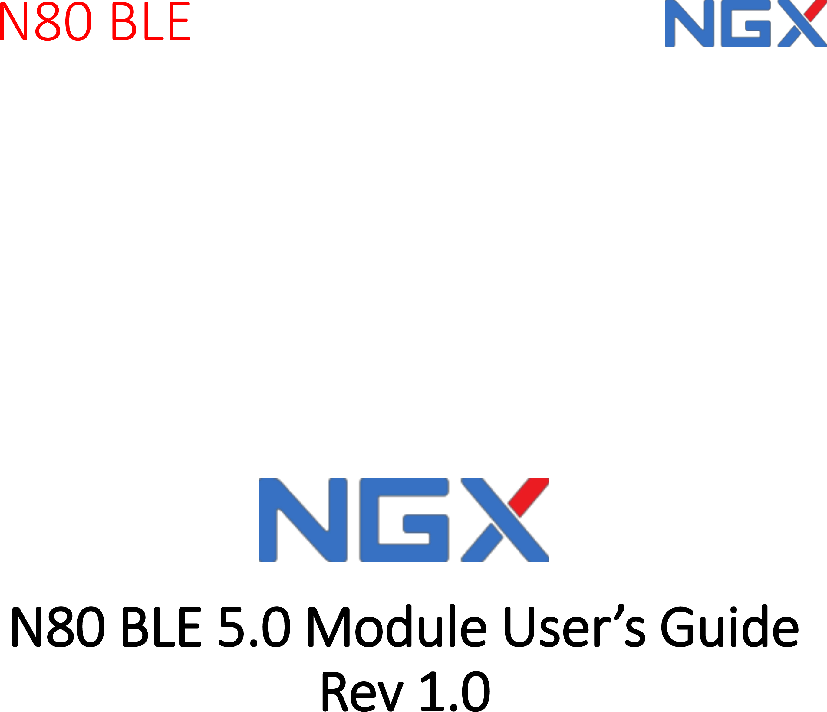 NGX Technologies Pvt N80 Bluetooth Module-N80 Discussion and FAQ D ...