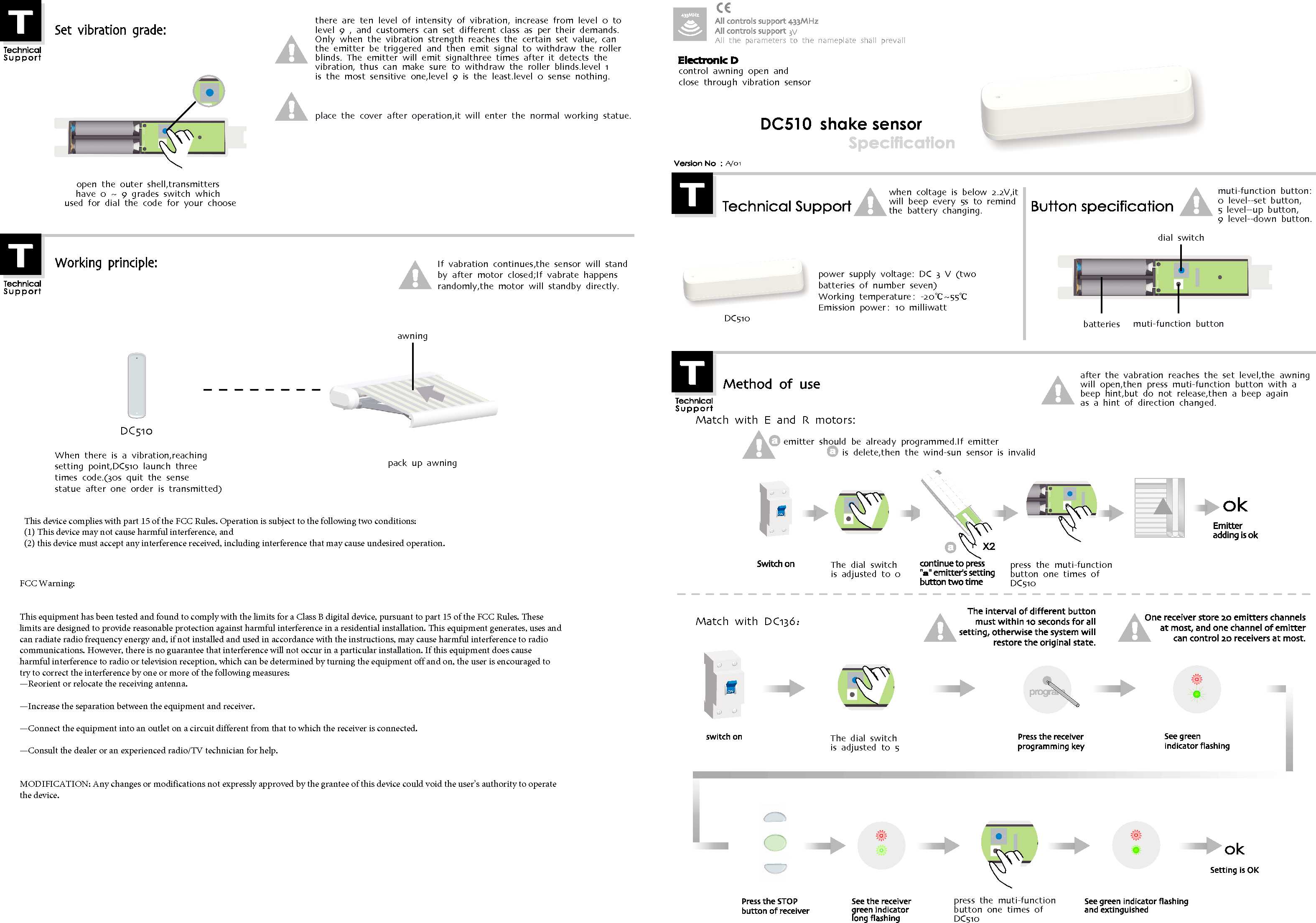 NINGBO DOOYA MECHANIC and ELECTRONIC TECHNOLOGY 51001 Shake Sensor ...