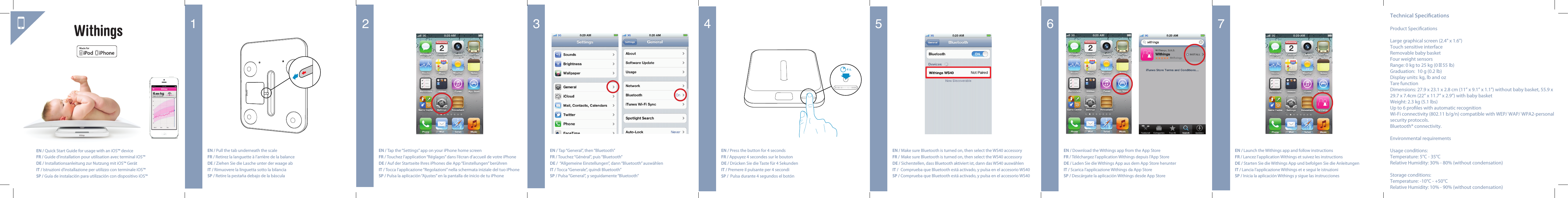 NOKIA TECHNOLOGIES WS-40 Smart Kid Scale User Manual Quick Start Guide ...