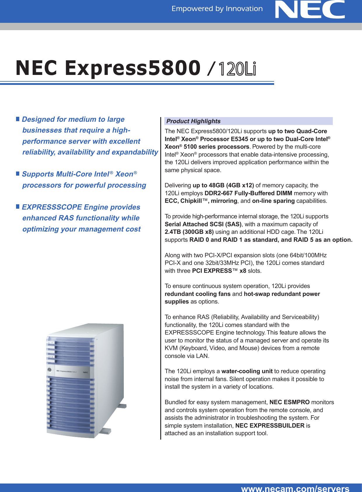 Nec Express5800 120Li Basic Manual 120Li_US_1