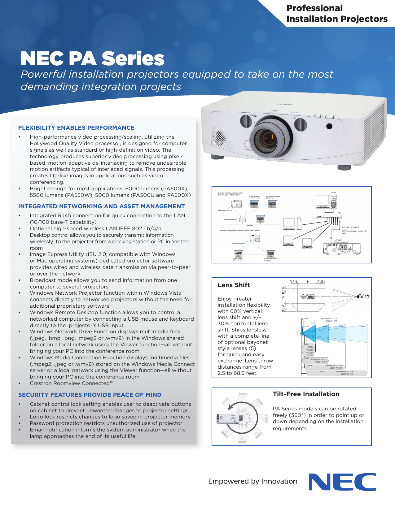 Nec Np Pa550W 13Zl Brochure