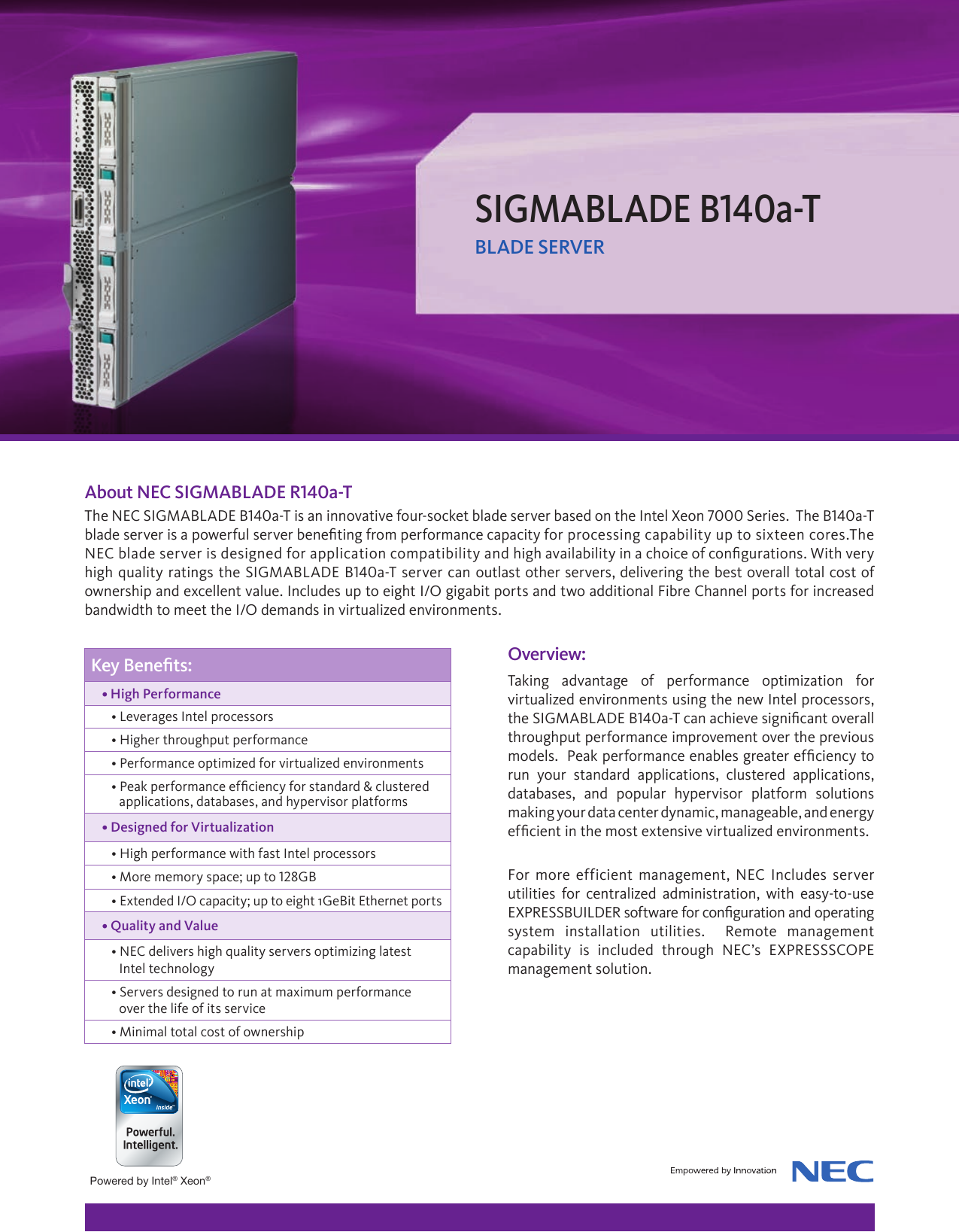 Nec Sigmablade B140A T Basic Manual