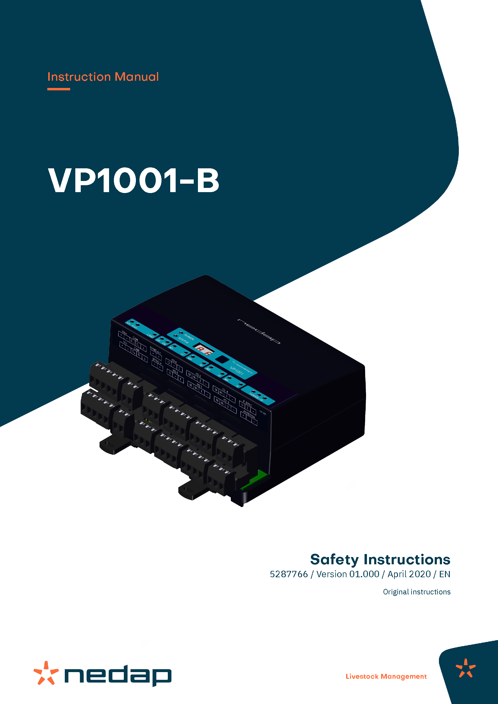 Nedap N V VP1001B RFID Device User Manual VP1001 B