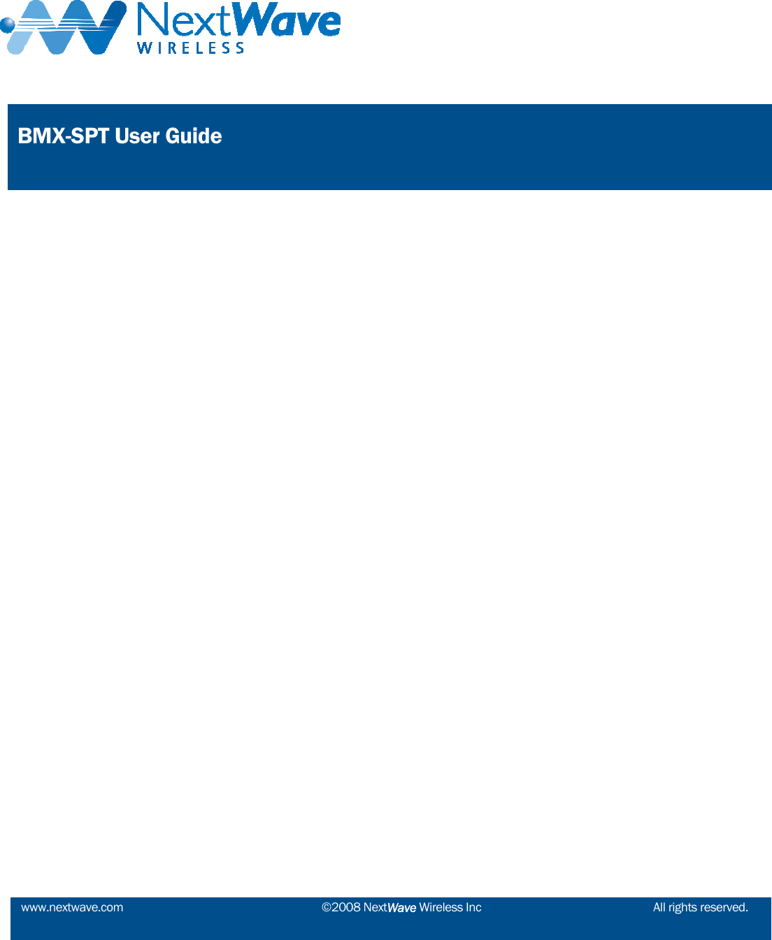 NextWave Wireless BMX-SPT Satellite Personal Tracking (SPoT) Device ...