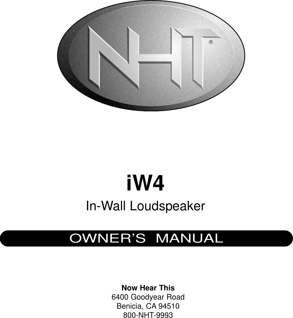 Nht Architectural Series Iw4 Users Manual 6