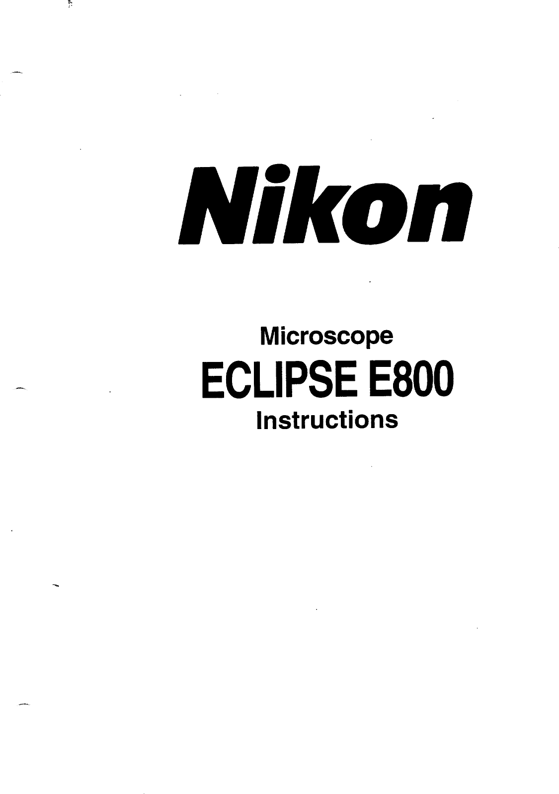 Nikon Eclipse E800 User Manual To The 67792358 aa80 45a7 993d b05325ee092d