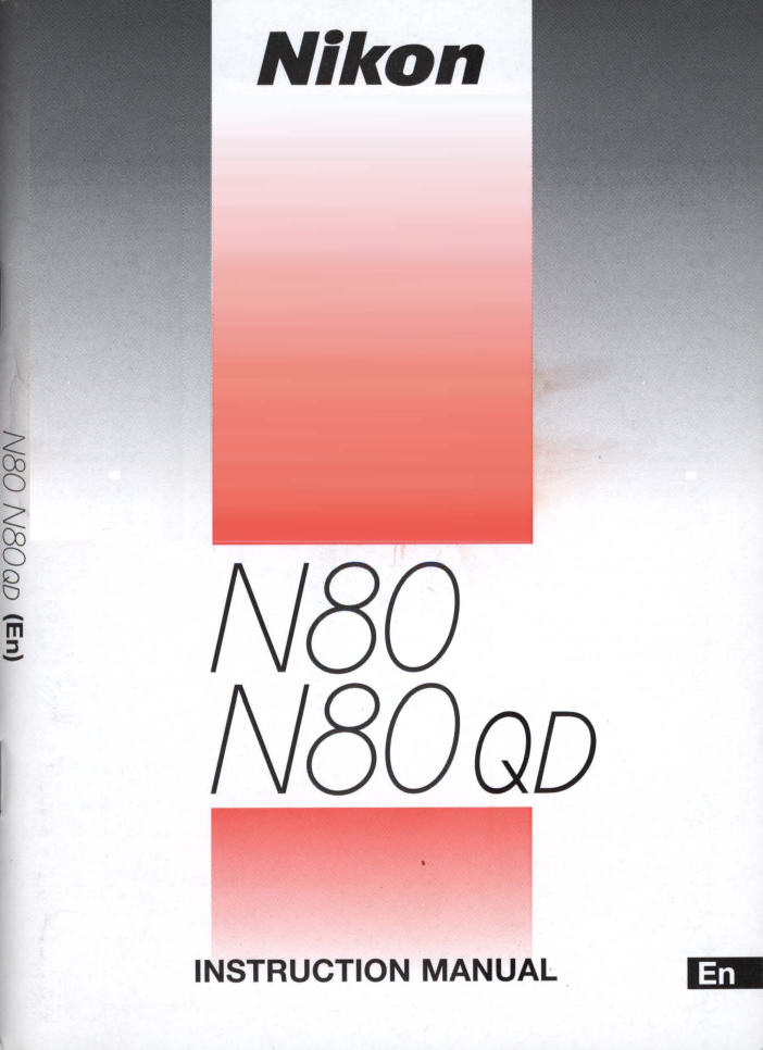 Nikon Manual N80 N80QD