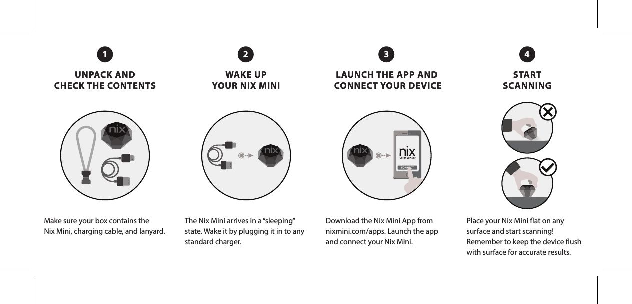 Nix Sensor NIXMINI001 High resolution, wireless, portable color sensor ...