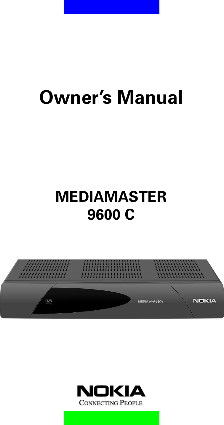 Nokia 9600C Users Manual 9500C GB