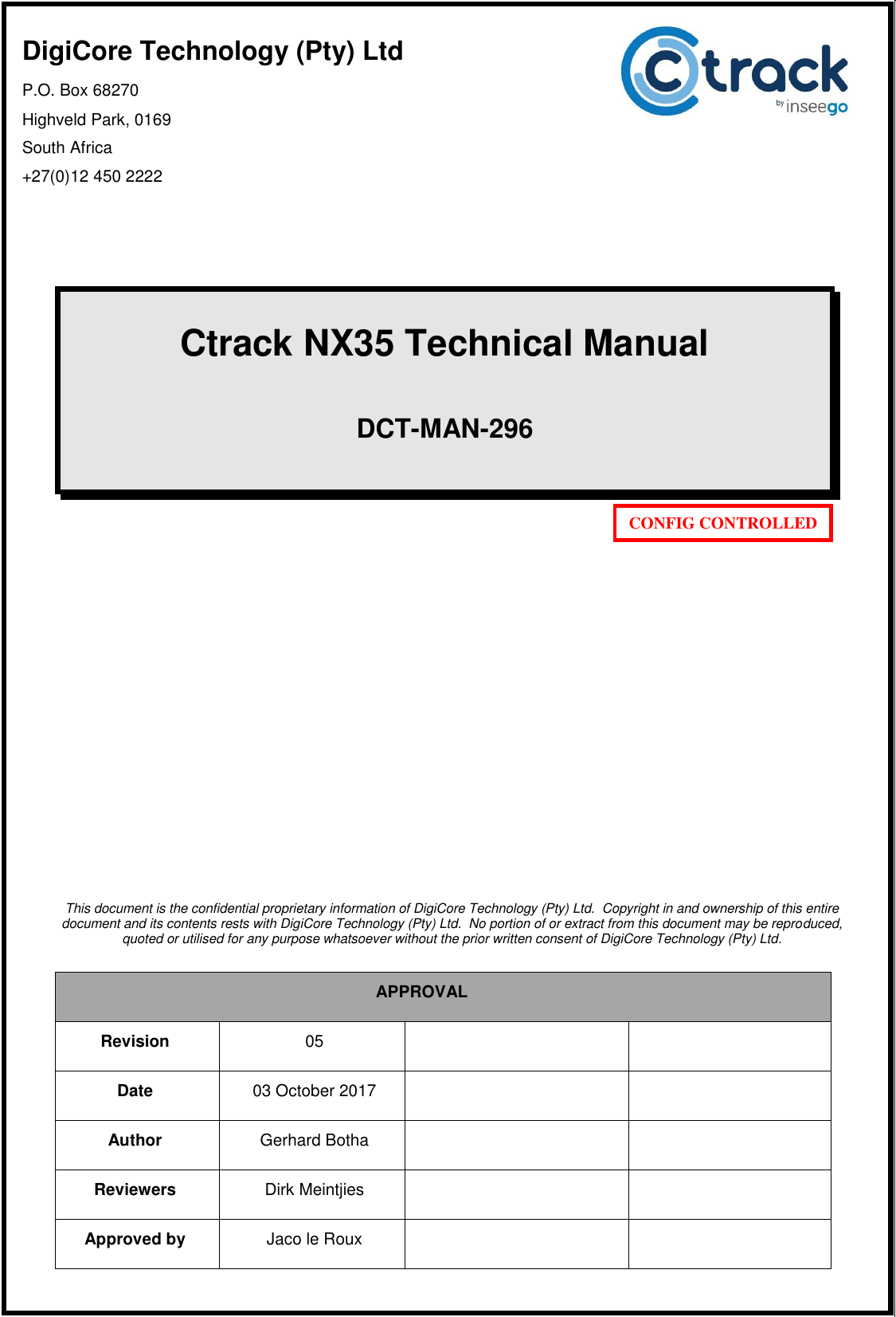 Novatel Wireless NVWNX35C200 Mobile Tracking device User Manual Ctrack ...