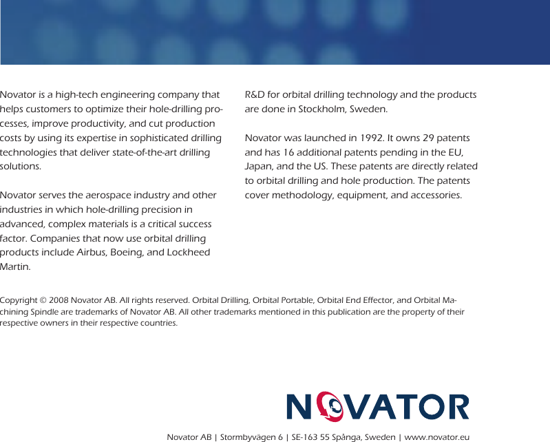 Novator PMXNGY PM40/60 Orbital Drilling Unit User Manual users manual ...