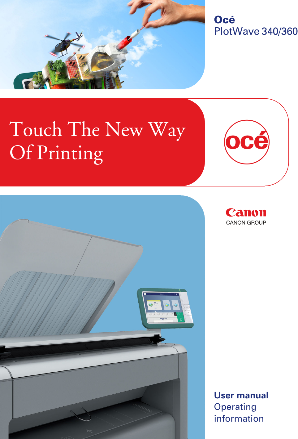 Oce Plotwave 340 Users Manual Océ 340/360 User V. , Ed. 2013 04