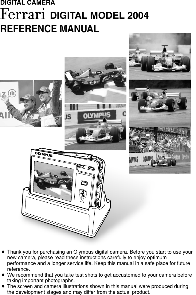 Olympus Ferrari Digital 2004 Reference Manual