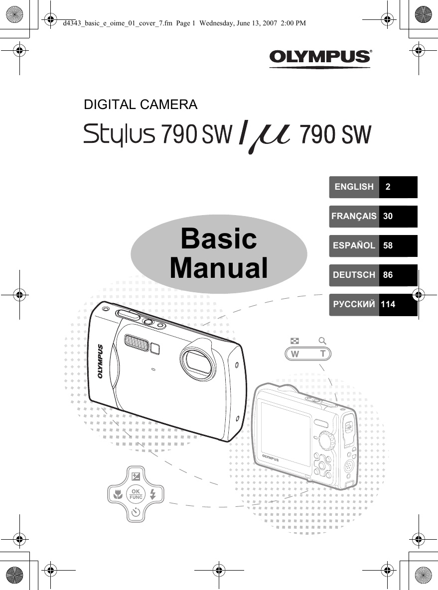 Olympus Stylus 790 Sw Users Manual Mju790 Basic