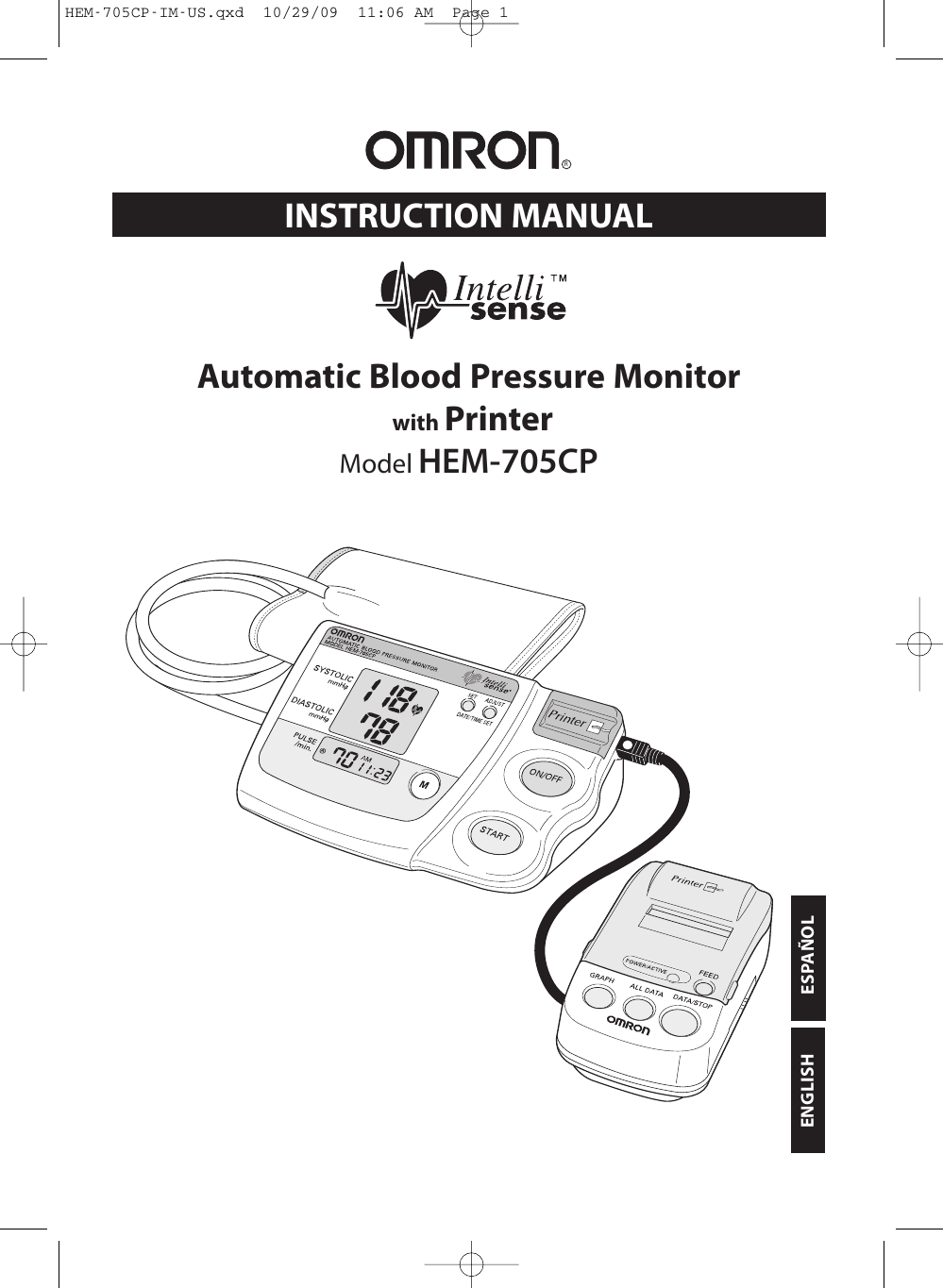Omron Healthcare Hem 705Cp Owners Manual IM US
