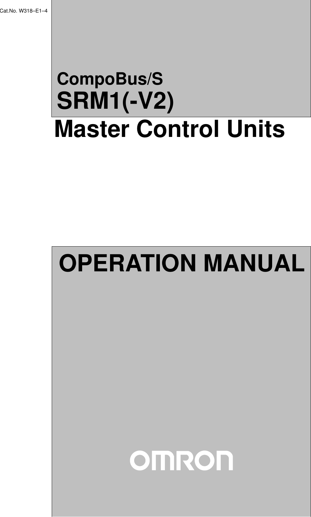 Omron Master Control Units Users Manual