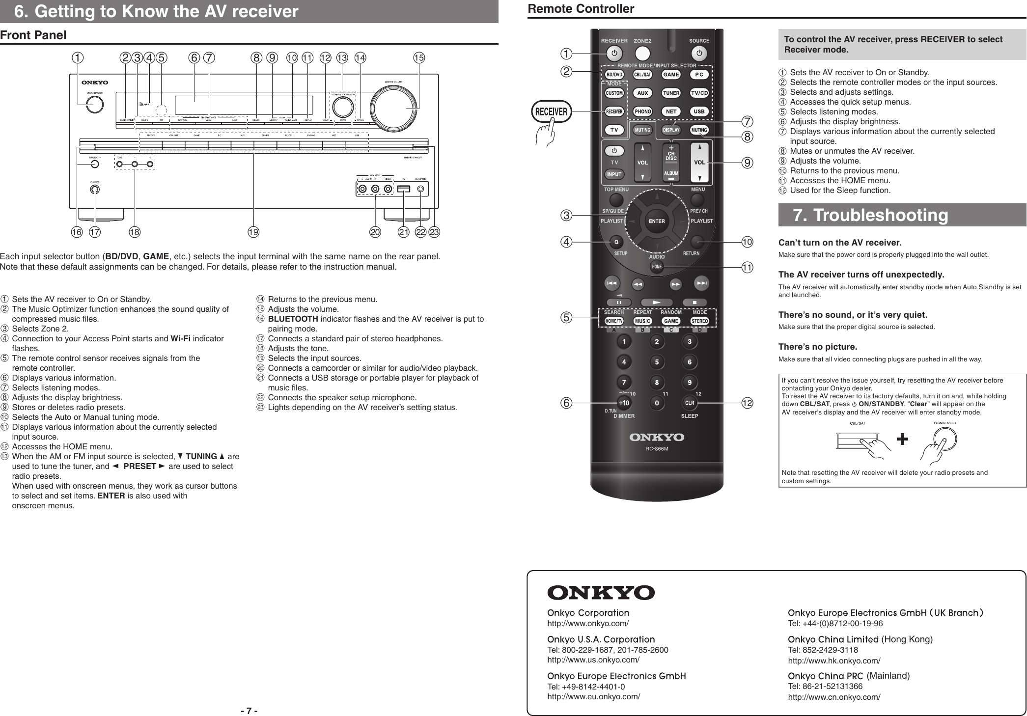 Onkyo Ht Rc560 Owner S Manual