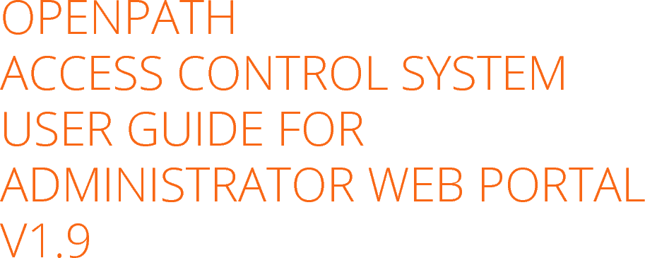 OpenPath Security OPRLF 2APJVOPRHF User Manual