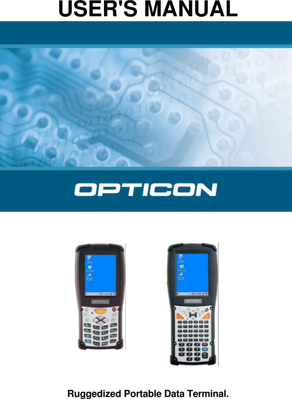 Opticon Sensors Europe PHL7200-BW Portable Data Terminal User Manual 1 rev