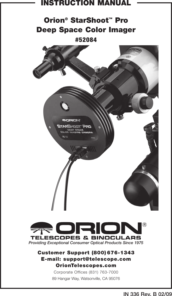 Orion 52084 Users Manual
