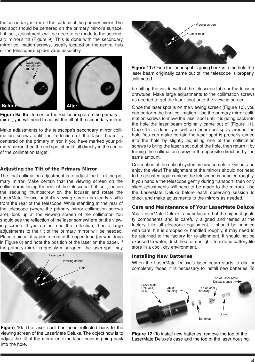 Orion 5690 Users Manual IN 218 LaserM Delu Inst Man