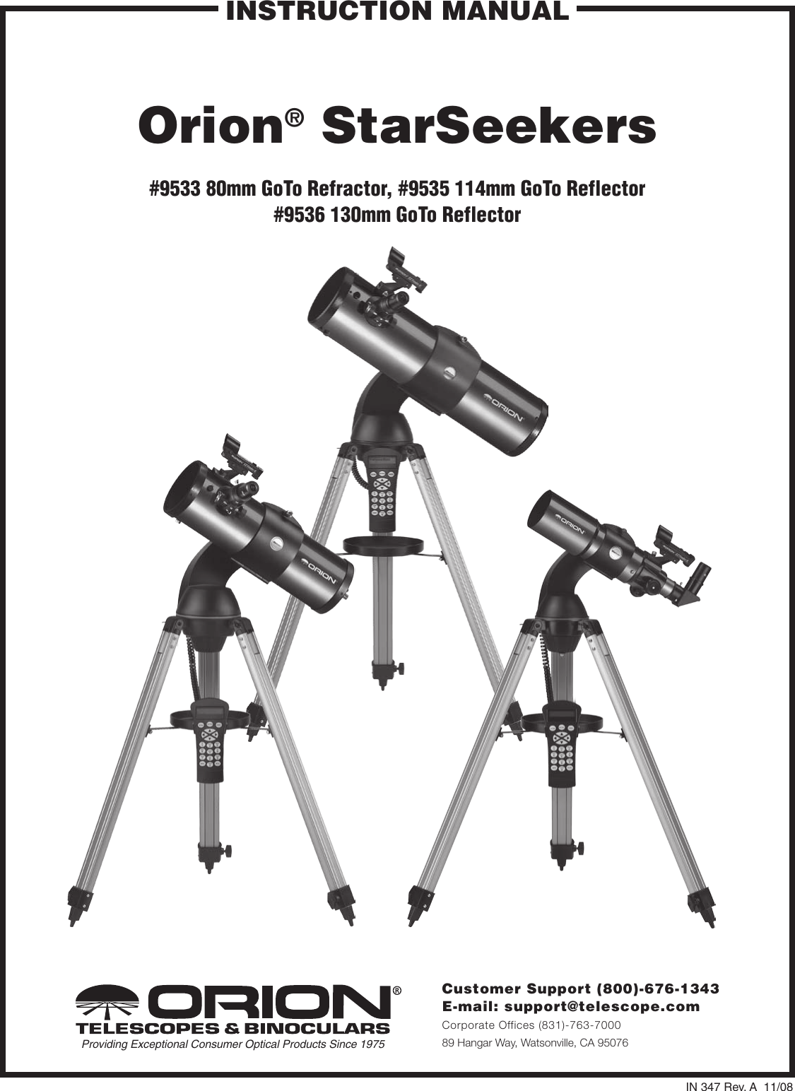 Orion 9533 Users Manual