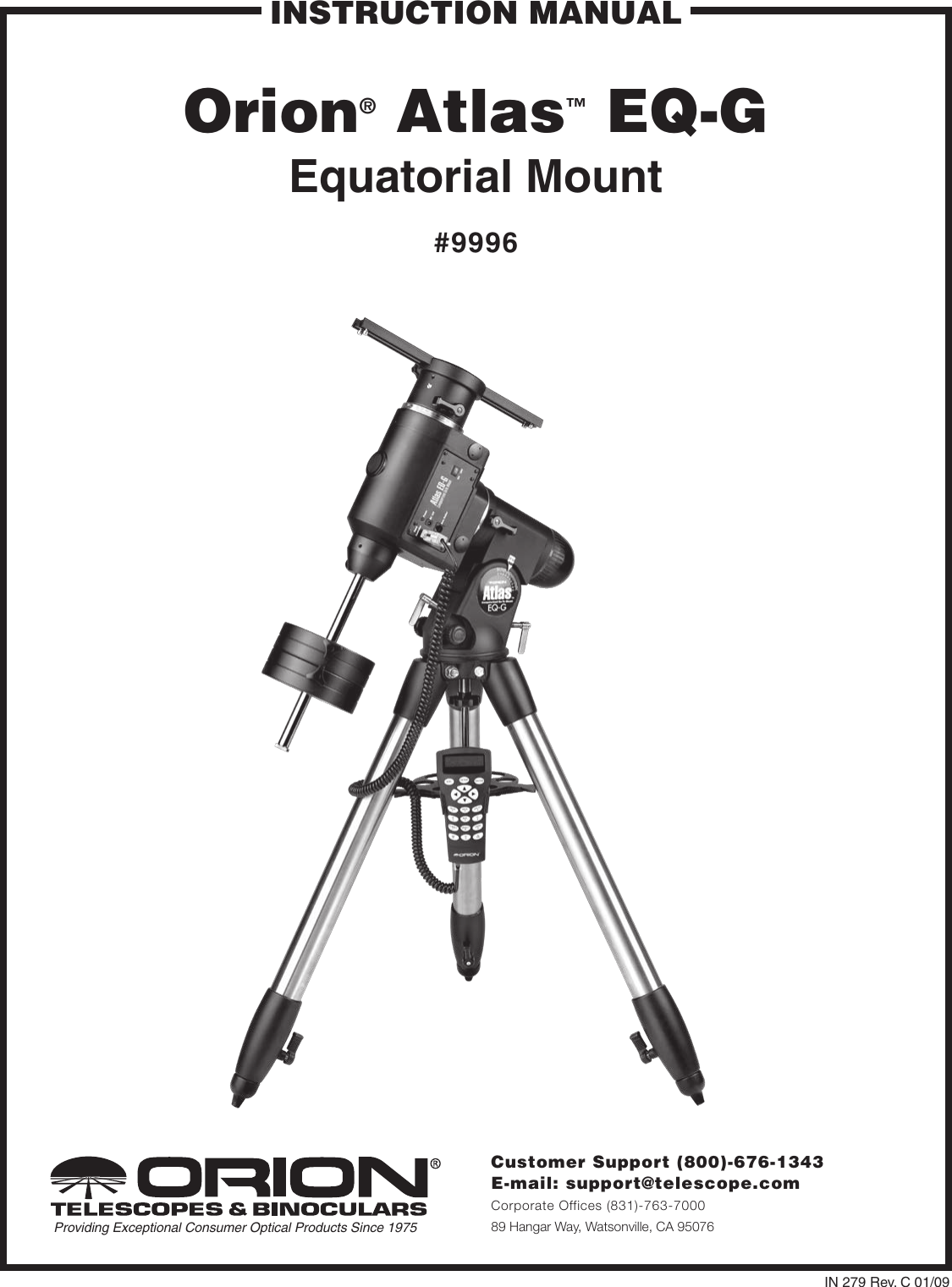 Orion Atlas Eq G Users Manual