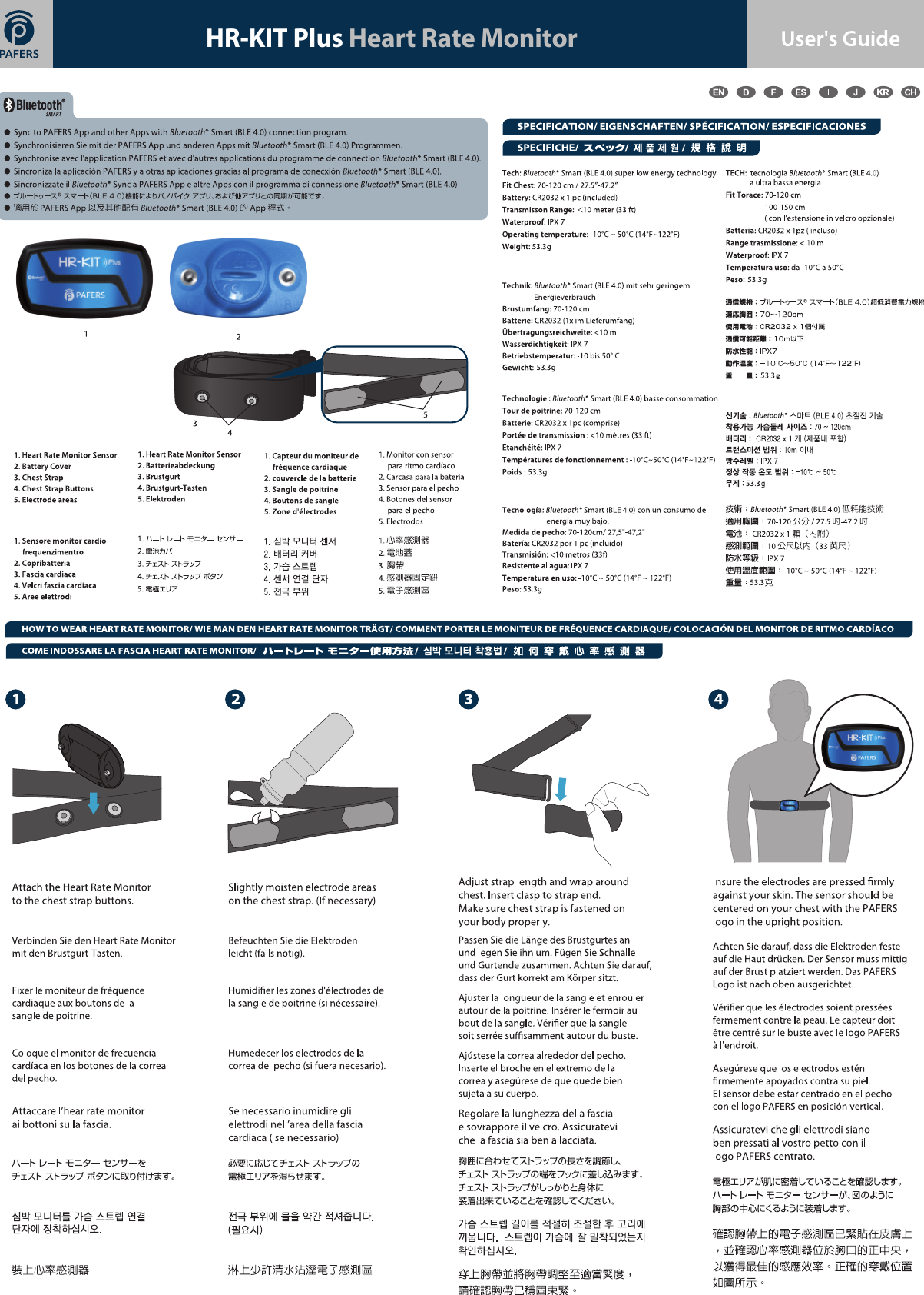 PAFERS Tech HR-KITPLUS HR-KIT PLUS / PROVA IBI-HRV User Manual rev 02