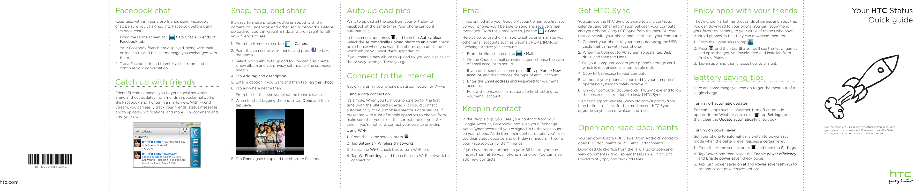Quick Start Guide Htc status