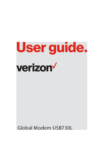 User Guide Verizon global modem usb730l