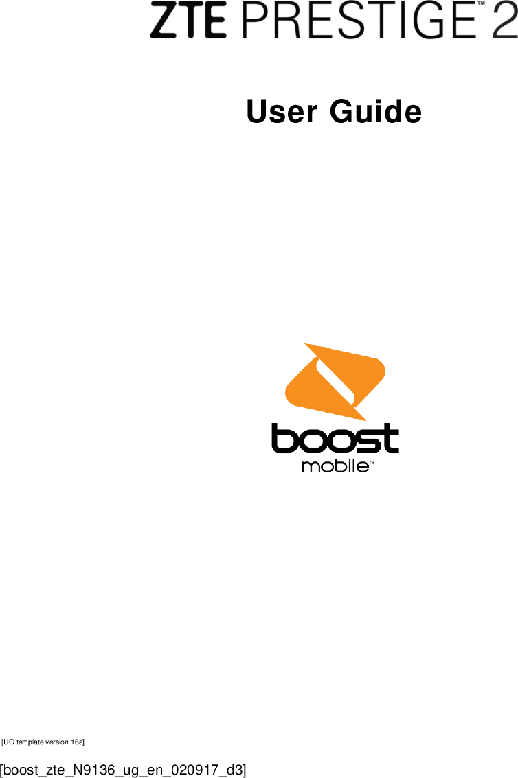 User Guide Zte prestige 2 english