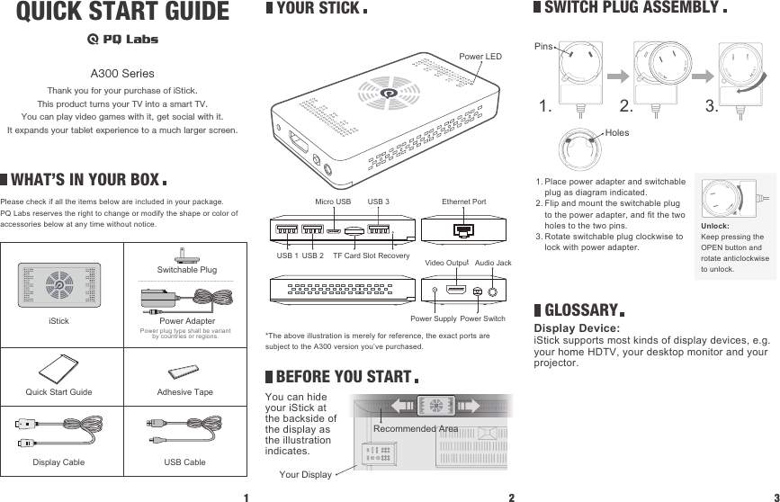 PQ Labs PQA300 iStick User Manual