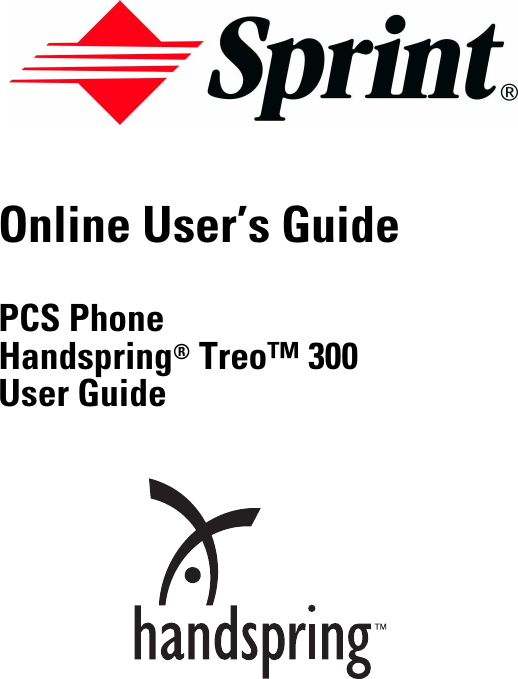 Palm Treo 300 Sprint User Guide (Sprint)
