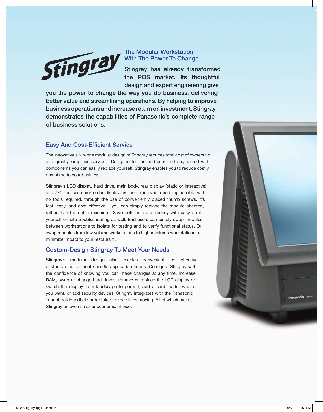 Panasonic Js 950 Stingray Overview 4022 4pg RA