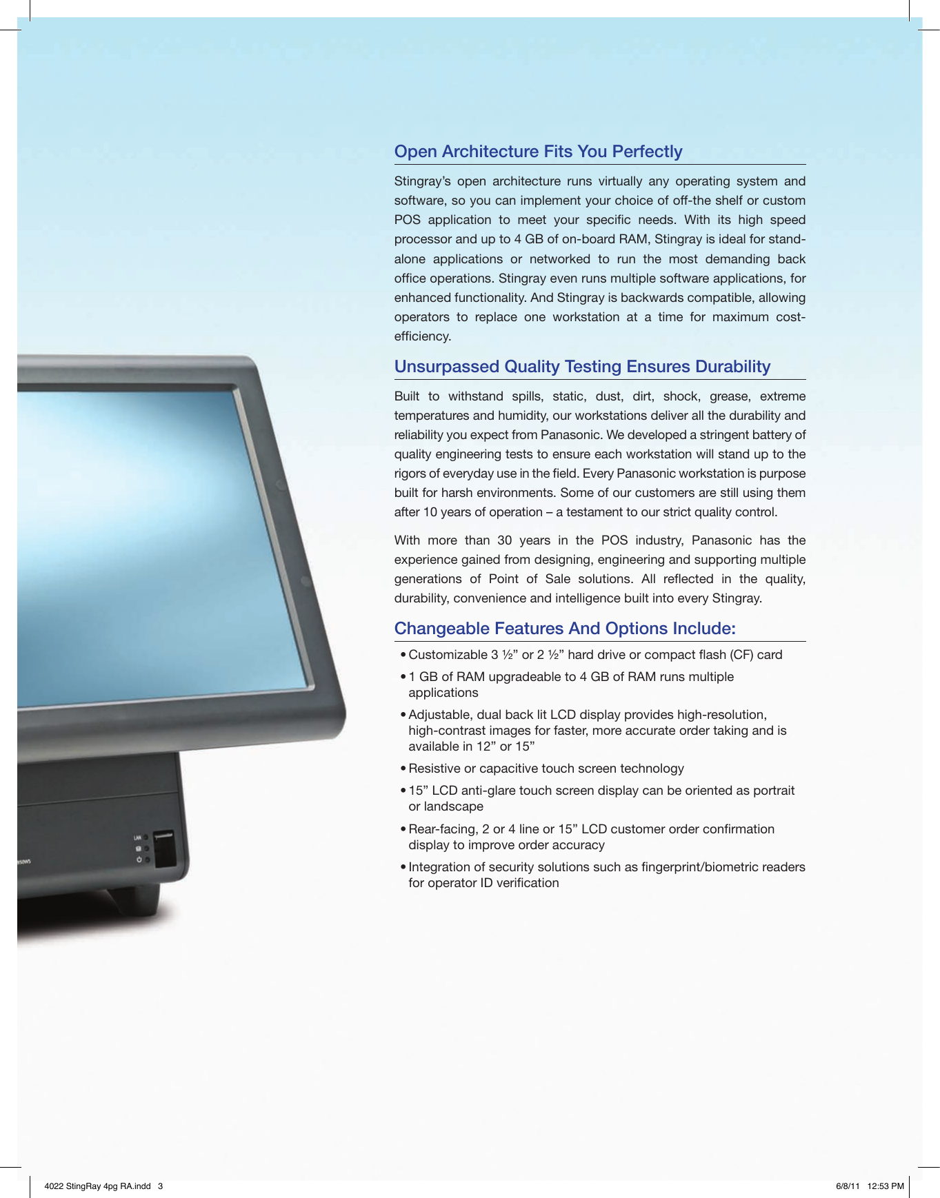 Panasonic Js 950 Stingray Overview 4022 4pg RA