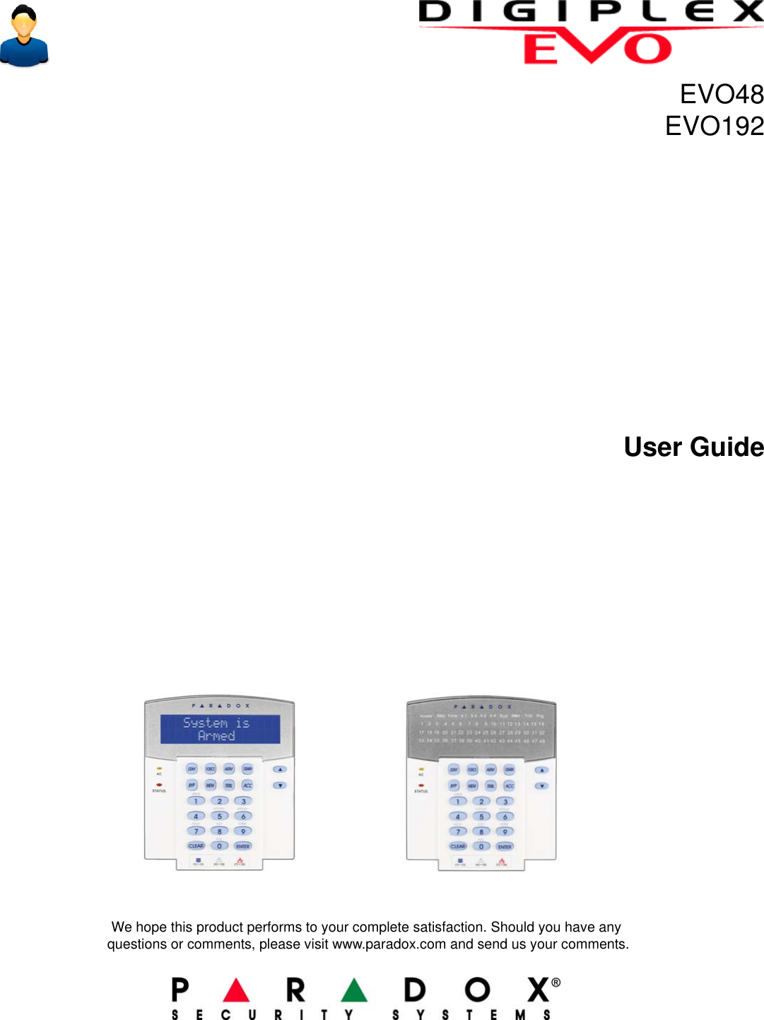 Paradox Hellas S A Digiplex Evo Evo192 Users Manual