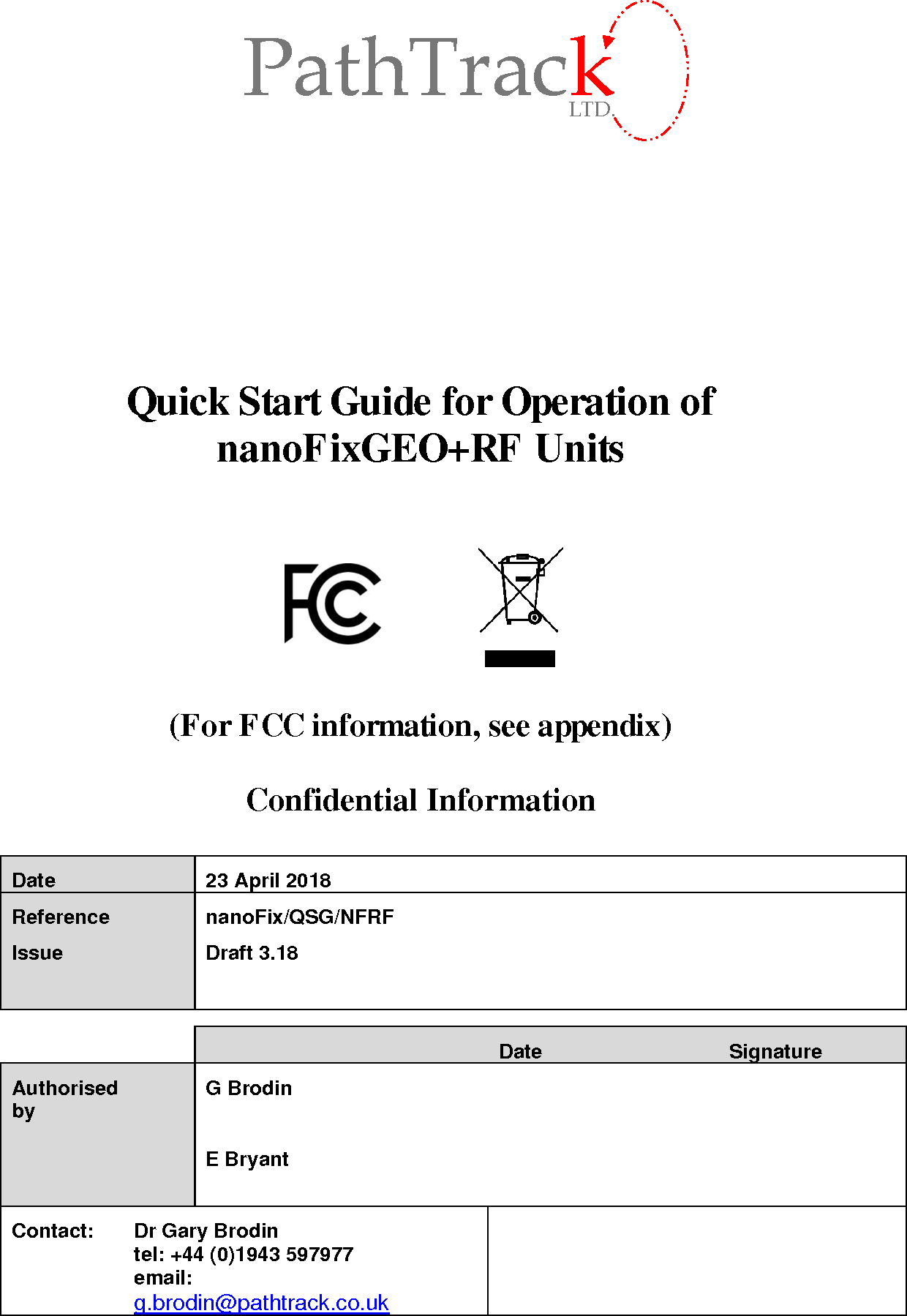 Pathtrack PTRX92401 UHF Base Station User Manual